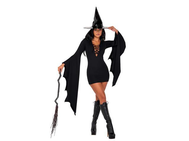 Click here for Roma Costume 2pc Midnight Coven Witch  Black  M prices