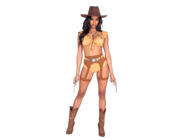 Click here for Roma Costume 4pc Wild & Sexy West Costume  Brown/B... prices