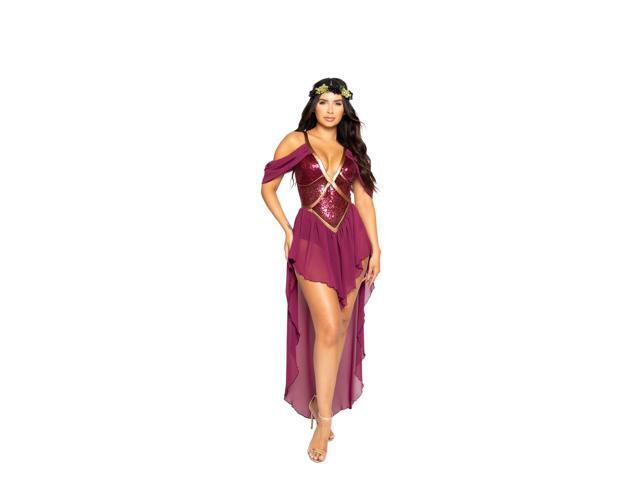 Click here for Roma Costume 2pc Wine Goddess  Burgundy  L prices