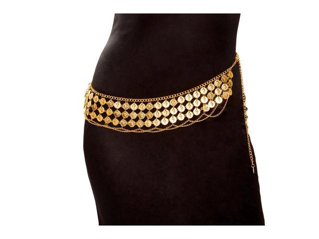 Click here for Roma Costume Belly Dancer Coin Wrap  Gold  One Siz... prices