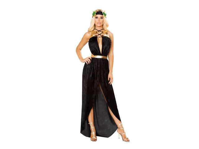 Click here for Roma Costume 2pc Greek Goddess  Black/Gold  S/M prices