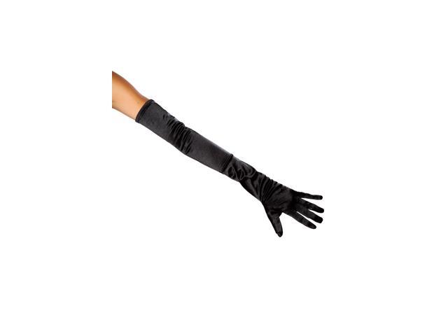 Click here for Roma Costume Stretch Satin Gloves  Black  One Size prices