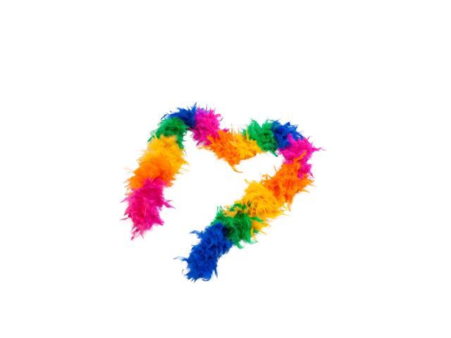 Click here for Roma Costume 72 Feathered Boa  Rainbow  One Size prices