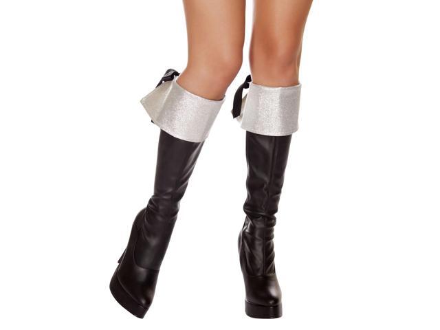 Click here for Roma Costume Silver Glitter Boot Cuffs  As Shown... prices