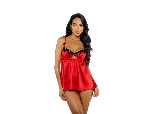 Click here for Roma Costume Love & Lust Babydoll 2-Piece Set  red... prices