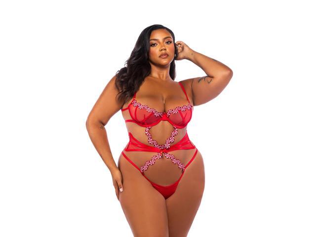 Click here for Roma Costume Peppermint Kiss Teddy  red  2X prices