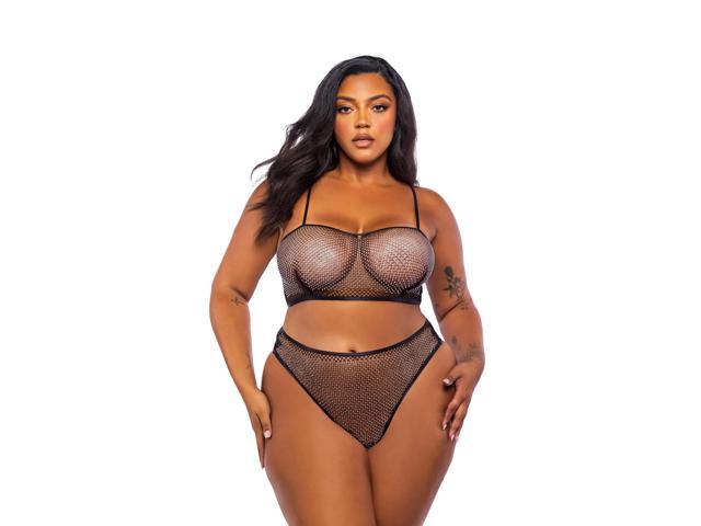 Click here for Roma Costume Think Pink Rhinestone Bralette 2-Piec... prices