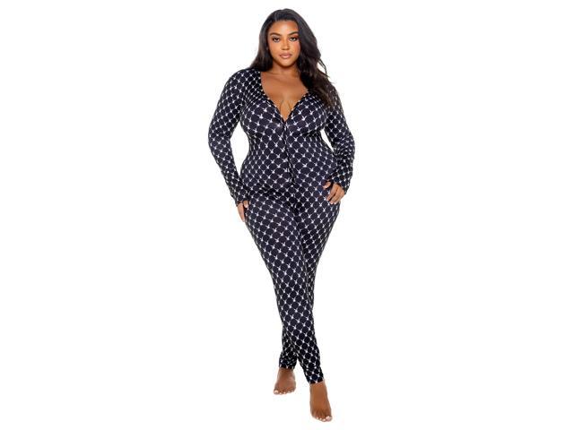 Click here for Roma Costume Play Bunny Cozy Lounge Union Suit  Bl... prices