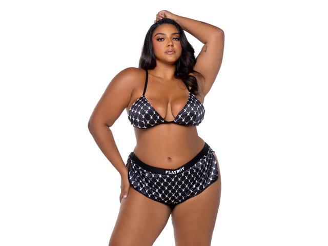 Click here for Roma Costume Play Bunny Smoke Lounge 2pc Set  Blac... prices