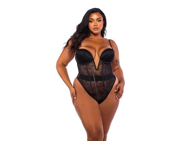 Click here for Roma Costume Belle Noir Teddy  black  2X prices