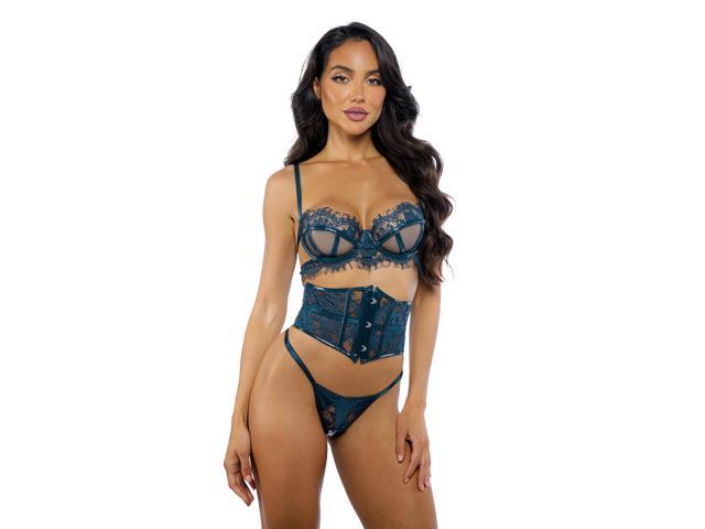 Click here for Roma Costume Eden Waspie 3-Piece Set  teal  XS prices