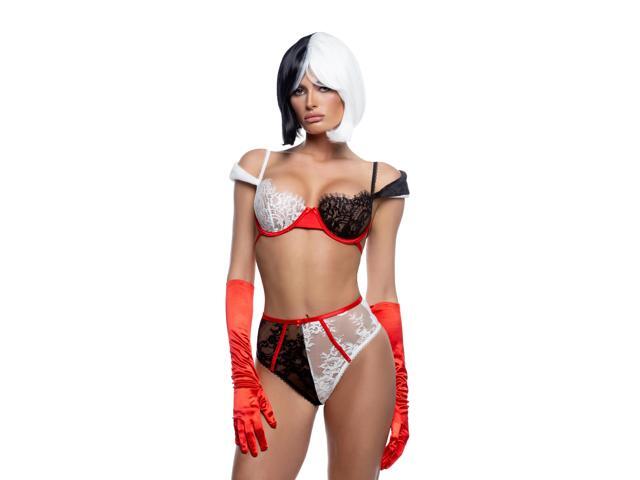 Click here for Roma Costume Fashion Icon Flirt 2pc Set  Black/Whi... prices