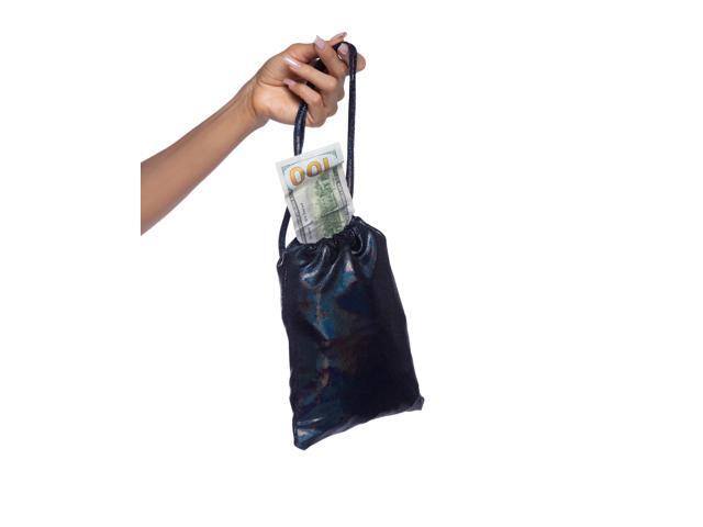 Click here for Roma Costume Shimmer Money Bag  Black  One Size prices