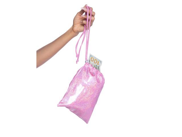 Click here for Roma Costume Shimmer Money Bag  Pink  One Size prices