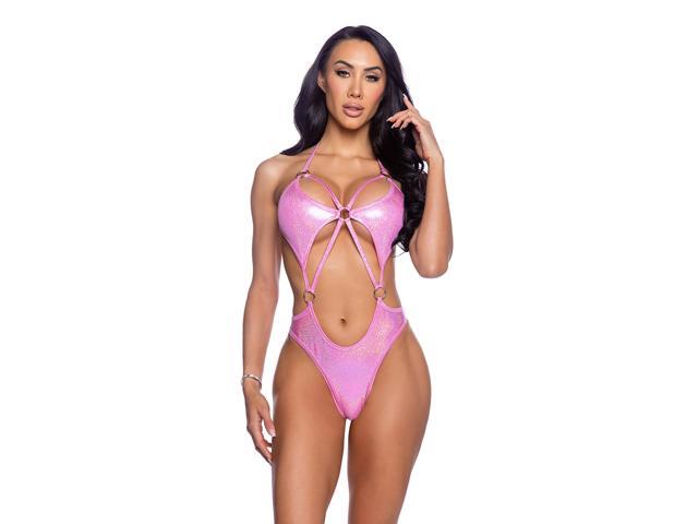 Click here for Roma Costume Shimmer Romper with Ring Detail  Pink... prices
