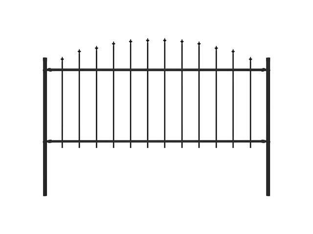 Click here for vidaXL Garden Fence Woerden with Spear Top Steel 6... prices