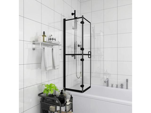 Click here for vidaXL Folding Shower Enclosure ESG 31.5x55.1 Blac... prices