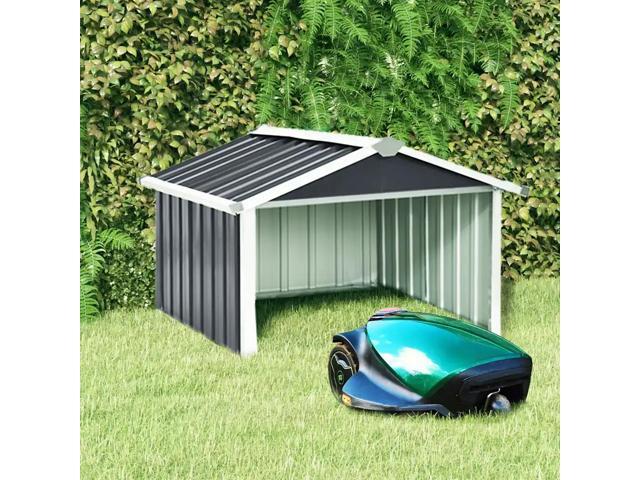 Click here for vidaXL Garden Shed Anthracite Galvanized steel Med... prices
