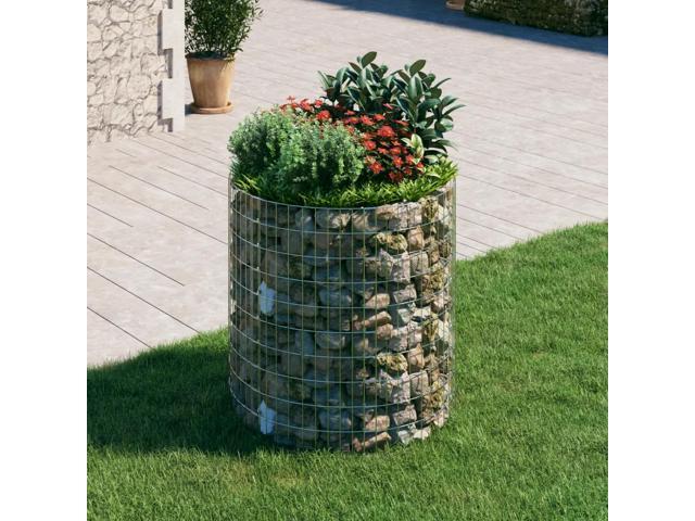 Click here for vidaXL Circular Gabion Pole Galvanized Steel Ã39.4... prices