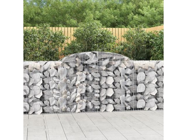 Click here for vidaXL Gabion Basket Silver Galvanized iron 118.1... prices
