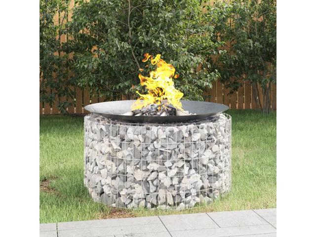 Click here for vidaXL Gabion Fire Pit Ã 39.4 Galvanized Iron prices