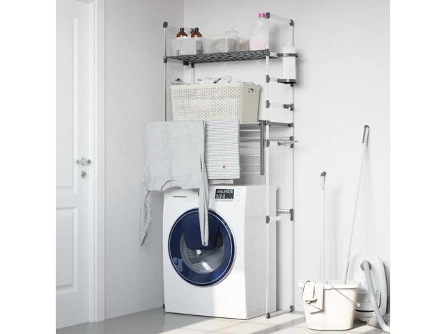 Click here for vidaXL Washing Machine Shelf Silver Aluminum  Poly... prices