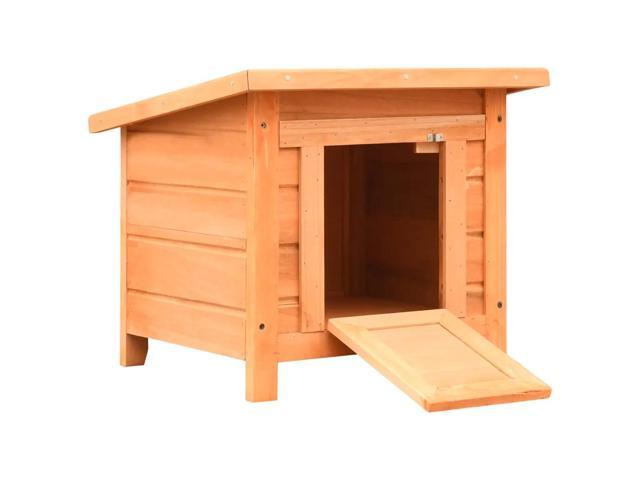 Click here for vidaXL Cat House Brown and Green Solid pine/fir wo... prices