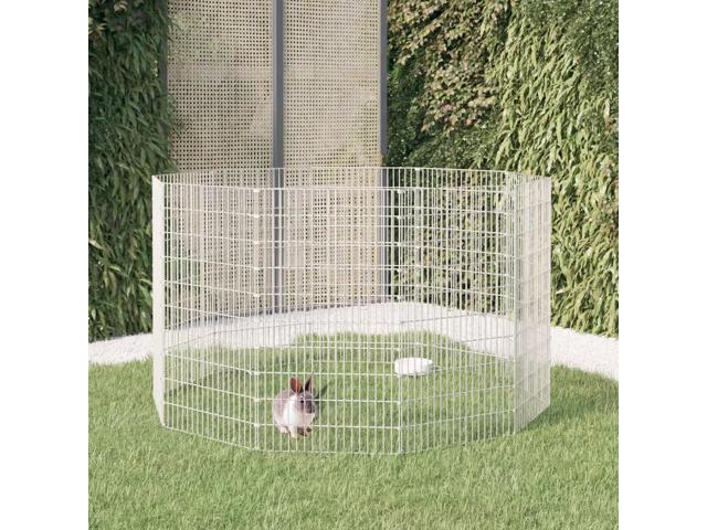 Click here for vidaXL Animal Enclosure Silver Galvanized iron prices