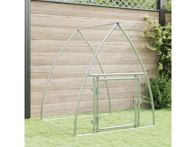 Click here for vidaXL Chicken Cage Silver Galvanized Steel Large... prices