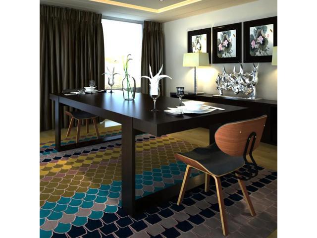 Click here for vidaXL Dining Chair Set of 2 Black and Brown prices