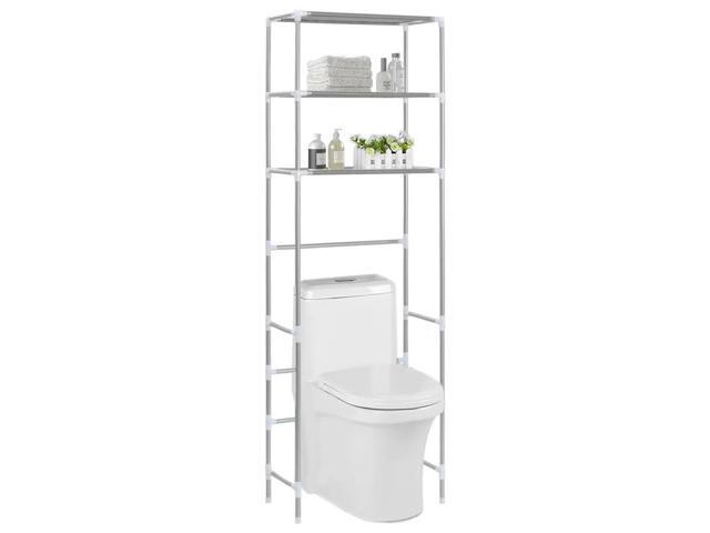 Click here for vidaXL 3-Tier Storage Rack over Toilet Silver 20.9... prices