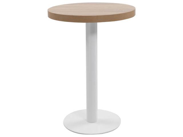 Click here for vidaXL Bistro Table Light brown and white MDF  ste... prices