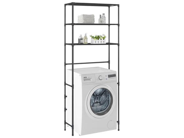 Click here for vidaXL Storage Shelf Black Stainless Steel  Plasti... prices