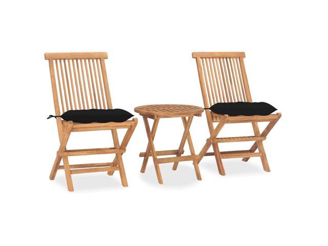 Click here for vidaXL Patio Dining Set Set of 2 Teak Wood Natural prices