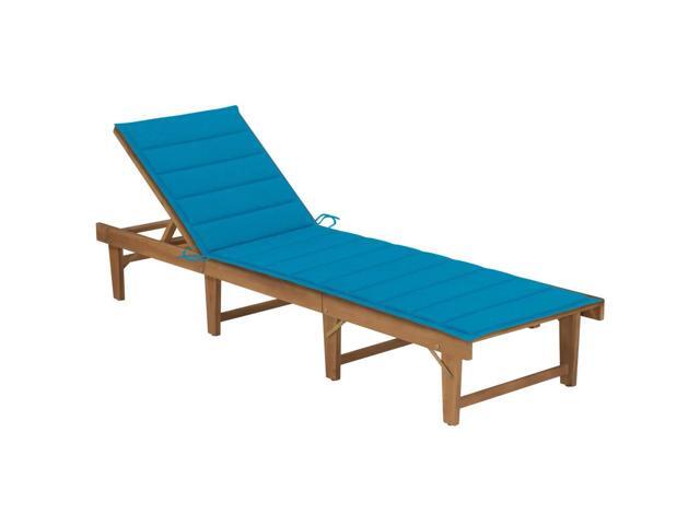 Click here for vidaXL Sun Lounger Wooden Solid Acacia Wood Large... prices