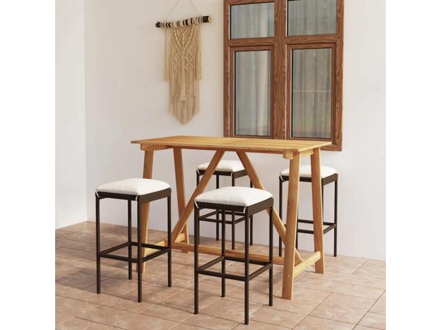 Click here for vidaXL Garden Bar Set Brown Solid acacia wood 5 Pi... prices