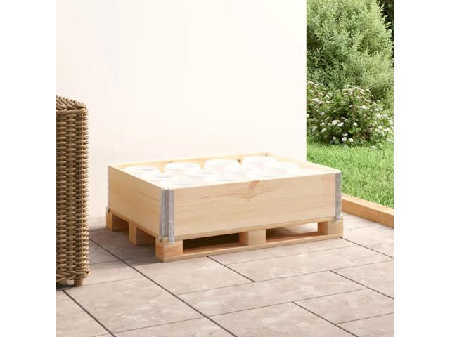 Click here for vidaXL Pallet Collar 23.6x31.5 Solid Pine Wood prices