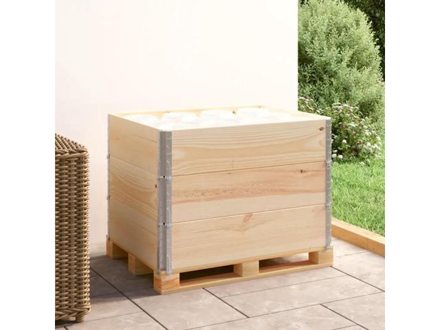 Click here for vidaXL Pallet Collars 3 pcs 23.6x31.5 Solid Pine W... prices