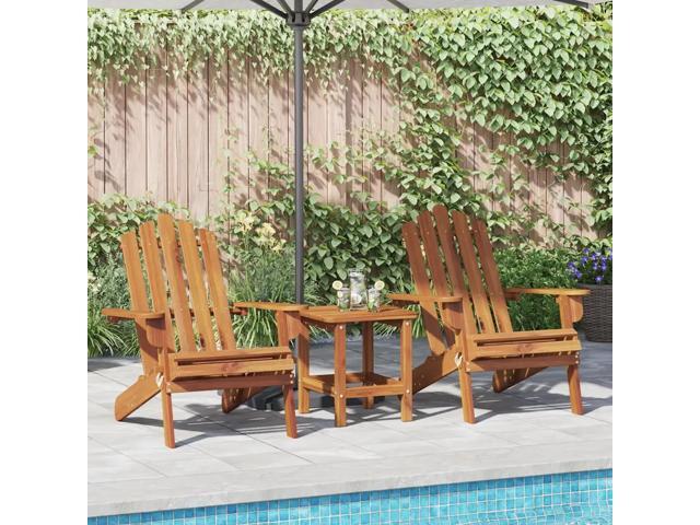 Click here for vidaXL Garden Chair Set of 2 Natural Solid Acacia... prices