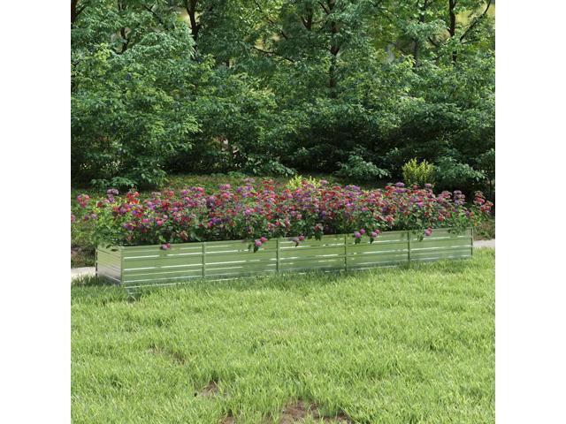 Click here for vidaXL Garden Raised Bed Silver Galvanized steel 1... prices