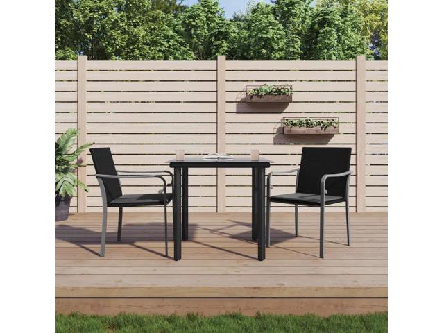 Click here for vidaXL Garden Dining Set Black  Dark Grey PE Ratta... prices