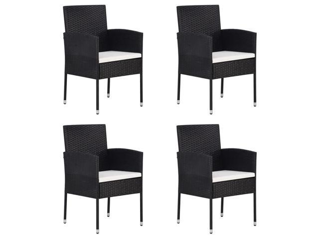 Click here for vidaXL Patio Chairs with Cream White Cushions 4 pc... prices