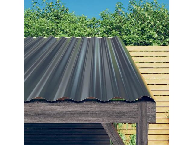Click here for vidaXL Roof Panels 36 pcs Galvanized Steel Anthrac... prices