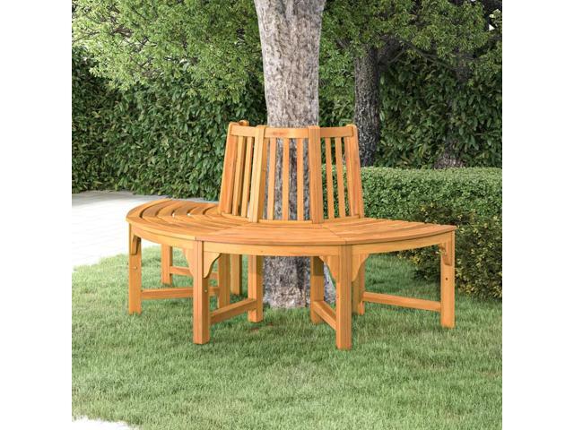 Click here for vidaXL Tree Bench Reddish Brown Solid Eucalyptus W... prices