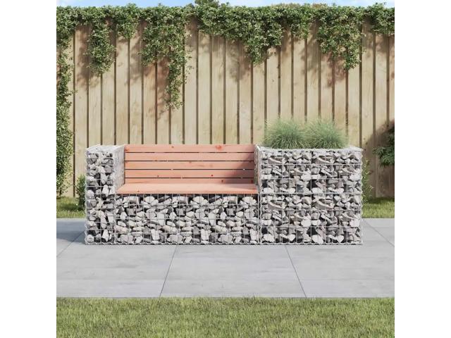 Click here for vidaXL Garden Bench With Gabion Basket Natural bro... prices