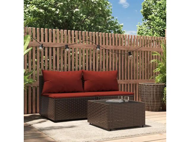 Click here for vidaXL Patio Lounge Set Brown prices