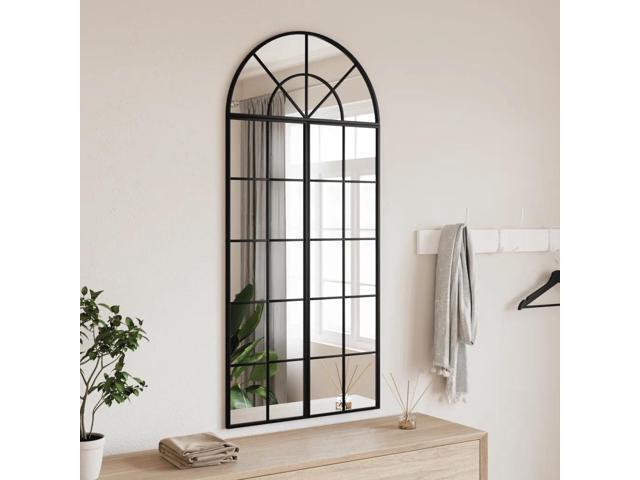 Click here for vidaXL Wall Mirror Black Powder-coated iron 23.6 x... prices