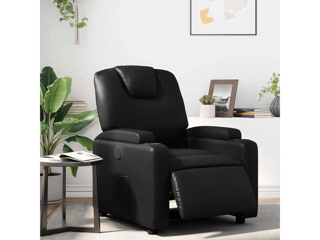 Click here for vidaXL Electric Recliner Chair Black Faux Leather prices