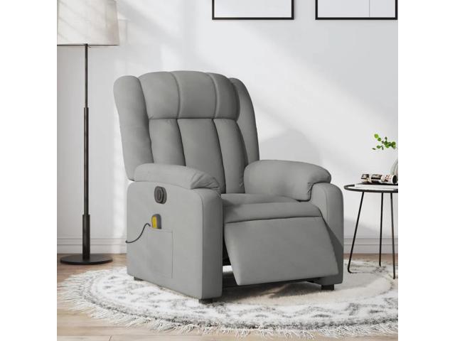 Click here for vidaXL Electric Massage Recliner Chair Light gray prices