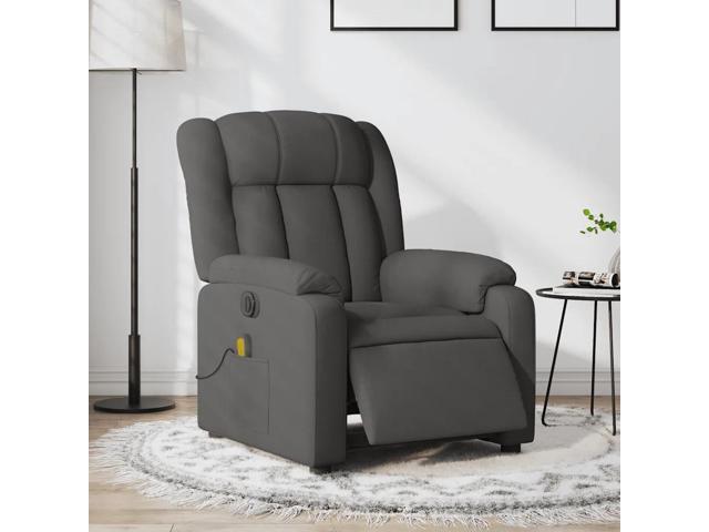 Click here for vidaXL Electric Massage Recliner Chair Dark Gray F... prices